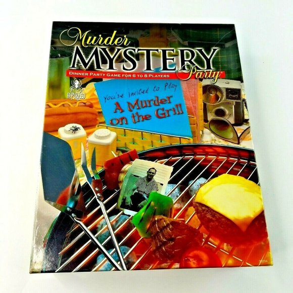 Games | A Murder On The Grill 195s Mystery Dinner Party Board Game 68 ...
